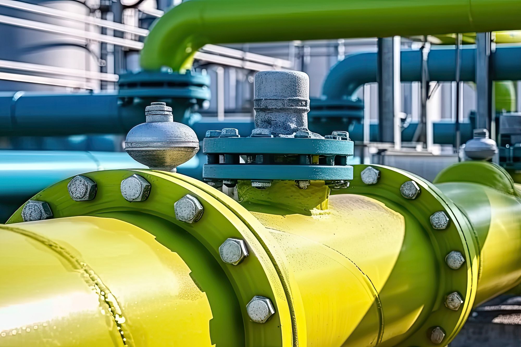 Green Hydrogen renewable energy production pipeline. Green hydrogen gas for clean electricity ...